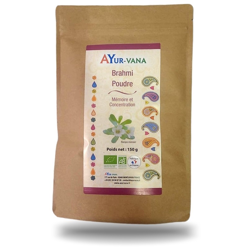 BRAHMI bio en POUDRE - 150 g AYUR VANA AYURVANA