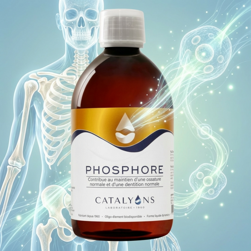 PHOSPHORE 500ml - Solidité des Os, Dents et Énergie - Catalyons