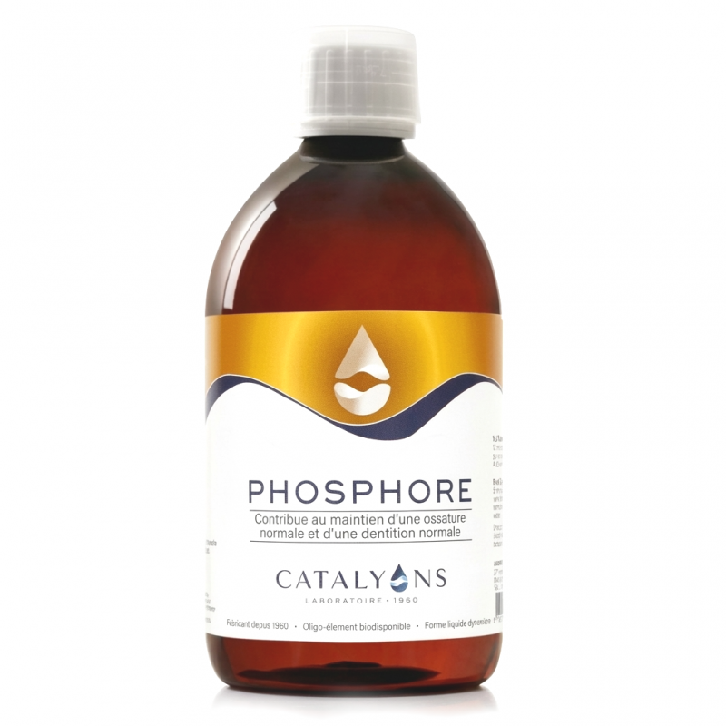 PHOSPHORE 500ml - Solidité des Os, Dents et Énergie - Catalyons