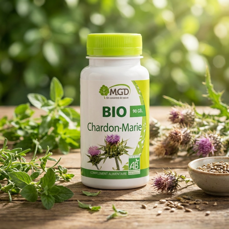 CHARDON-MARIE Bio 90 gél. - Protection Foie et Détox - MGD Nature