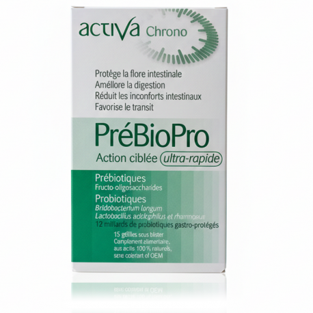 CHRONO PREBIOPRO - Équilibre Flore Intestinale Rapide - Activa